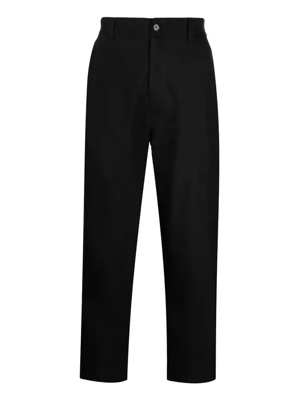 Marni Logo-jacquard Wool Trousers - Black