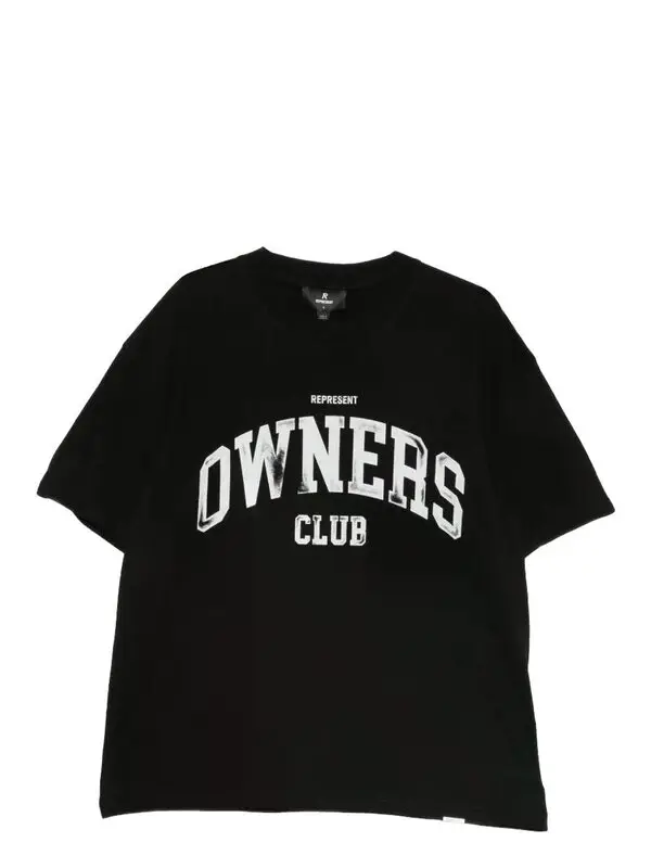 REPRESENT Owners Logo-print T-shirt - Black
