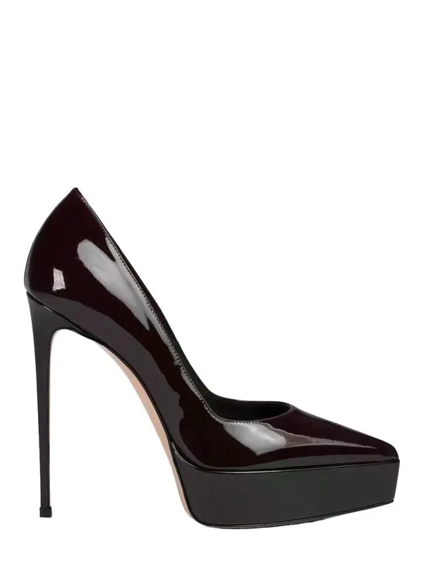 LE SILLA 140mm Uma Leather Heeled Pumps - Red