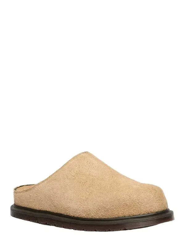 Dr. Martens San Hairy Suede Mules - Tan