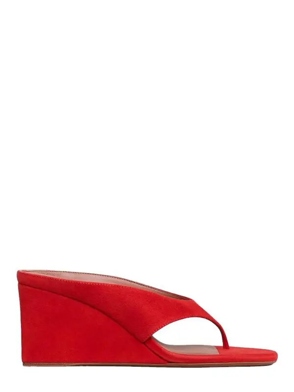 Alaïa Wedge Thong Mules - Orange
