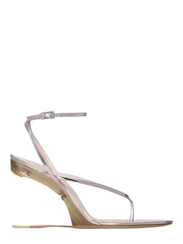 Alaïa Wedge Thong Sandals - Pink