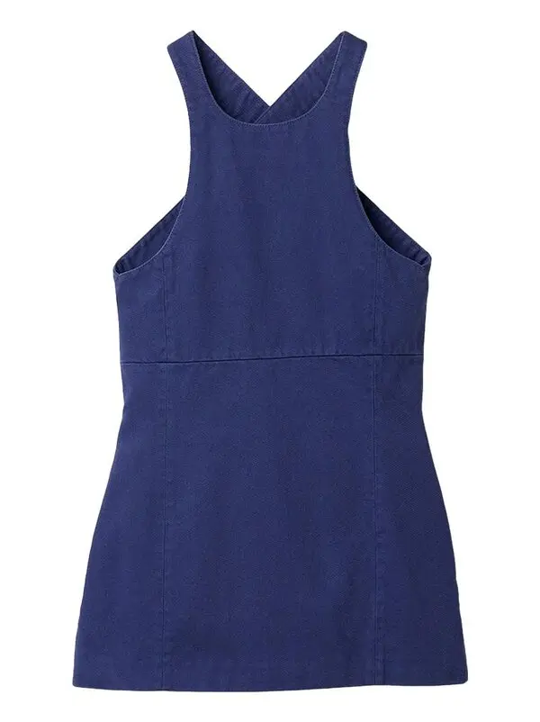 Miu Miu Gabardine Mini Dress - Blue