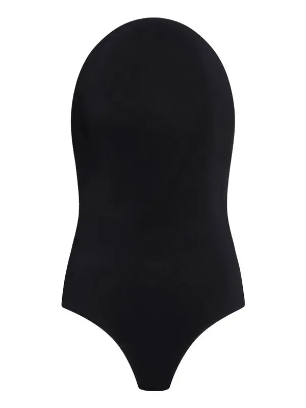 Alaïa Curved Bodysuit - Black