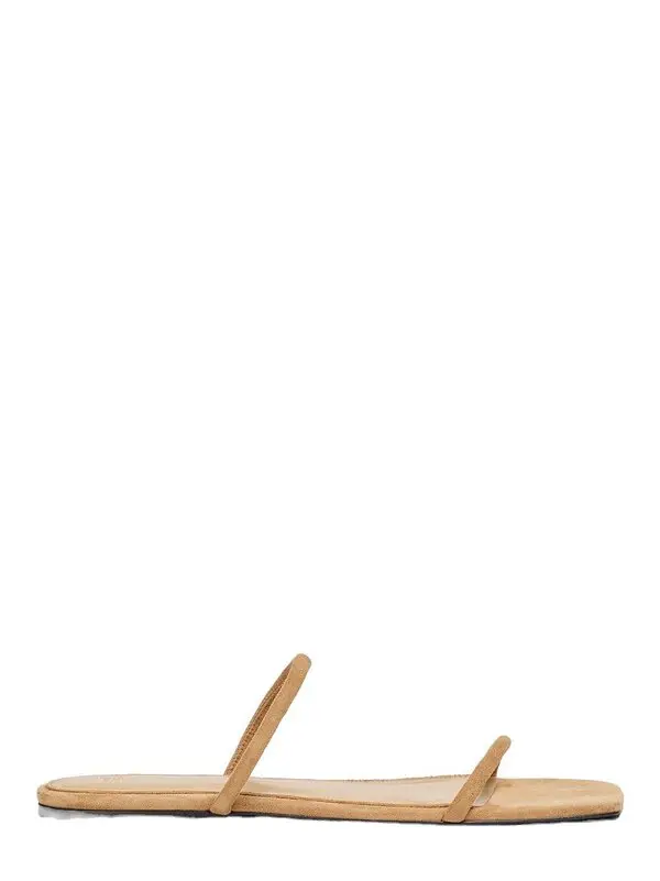 TOTEME The Minimalist Suede Als Sandals - Sand