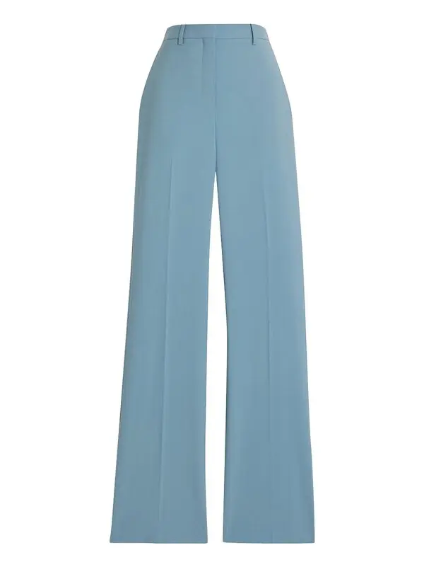 Theory Wool-blend Straight-leg Pants - Light Blue