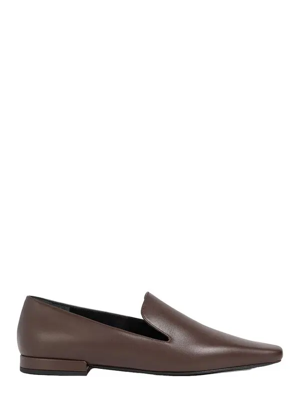 Loulou De Saison Carole Leather Loafers - Chocolate
