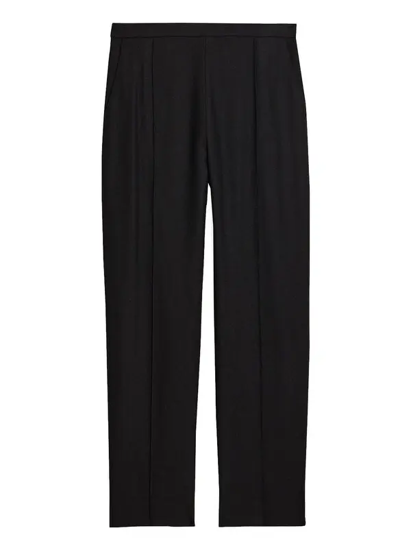 Vince Flannel Tapered Pants - Black