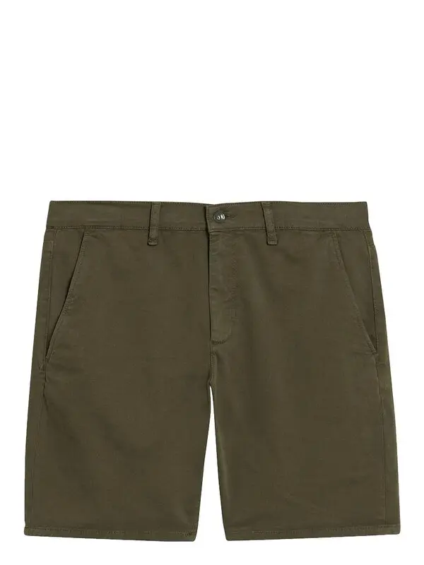 Rag & Bone Standard Cotton-blend Twill Chino Shorts - Army Green