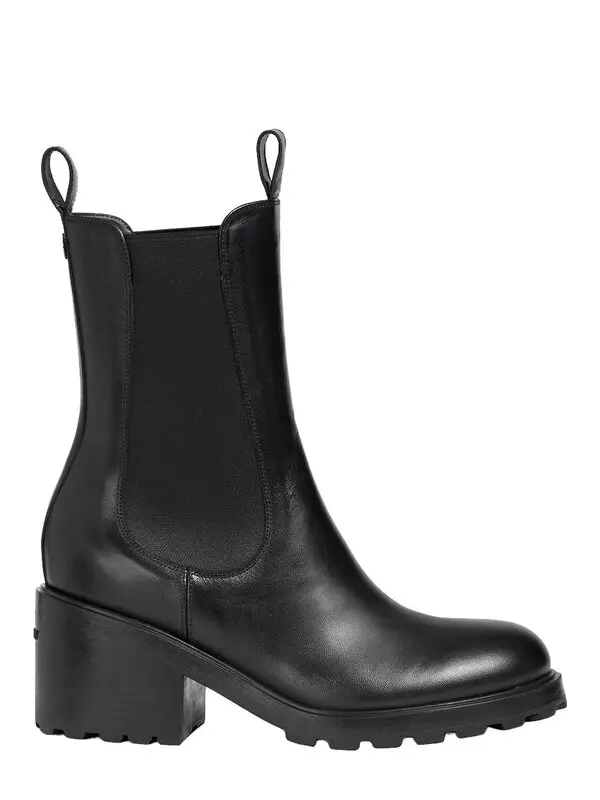 Bally Groanne Leather Chelsea Boots - Black