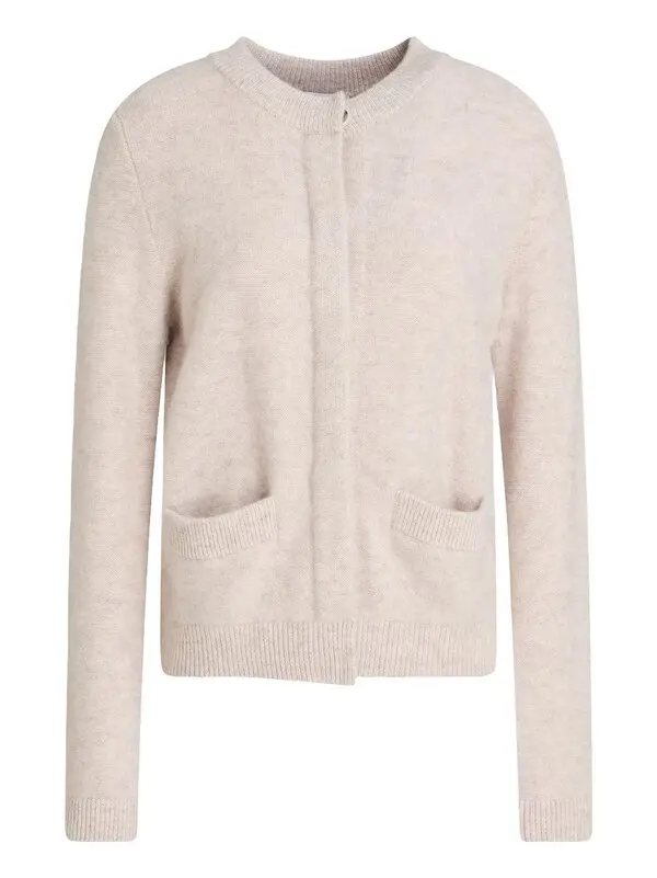 Vince Mélange Cashmere Cardigan - Beige