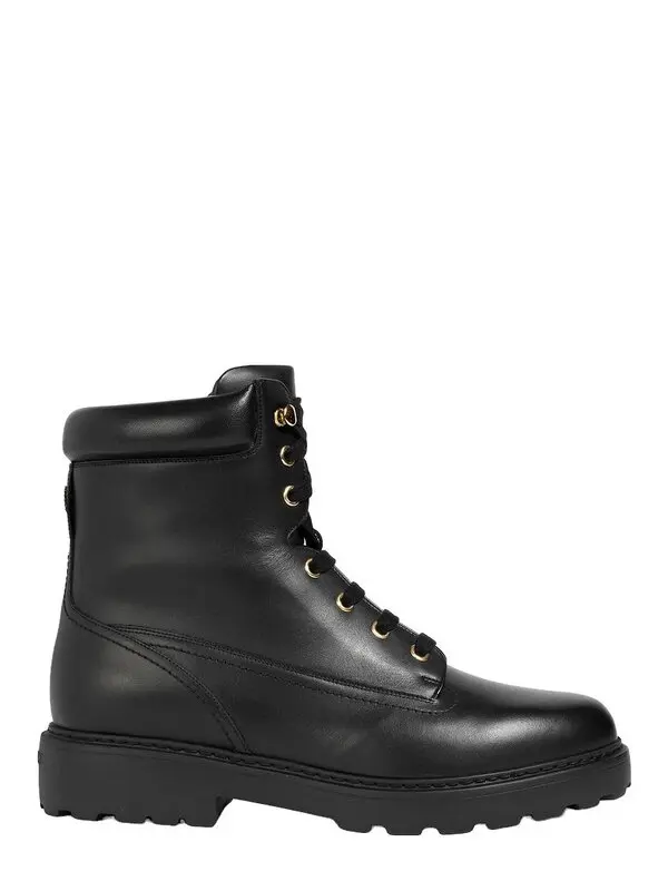 Bally Galya Leather Combat Boots - Black