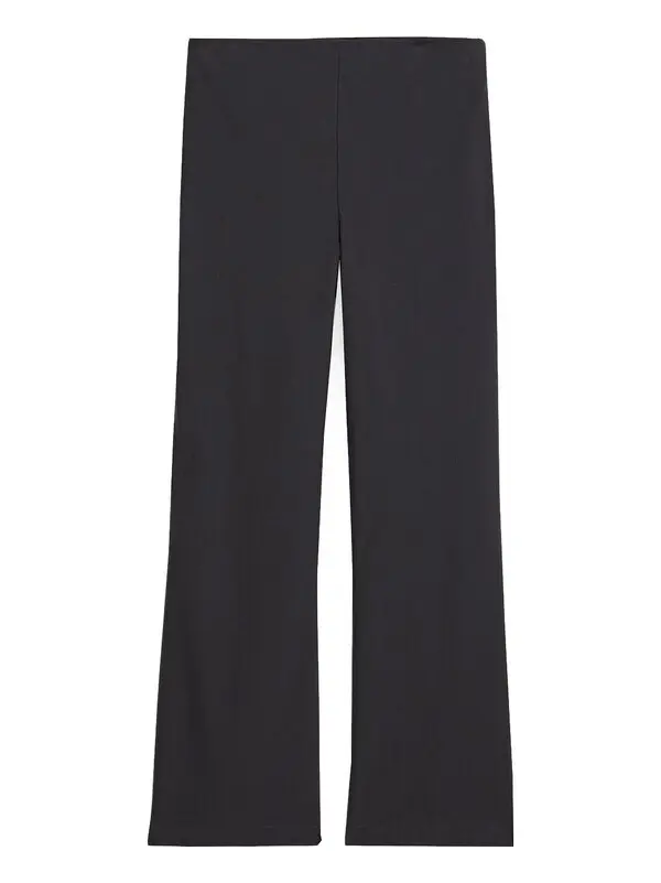 Theory Cotton-blend Twill Kickflare Pants - Charcoal