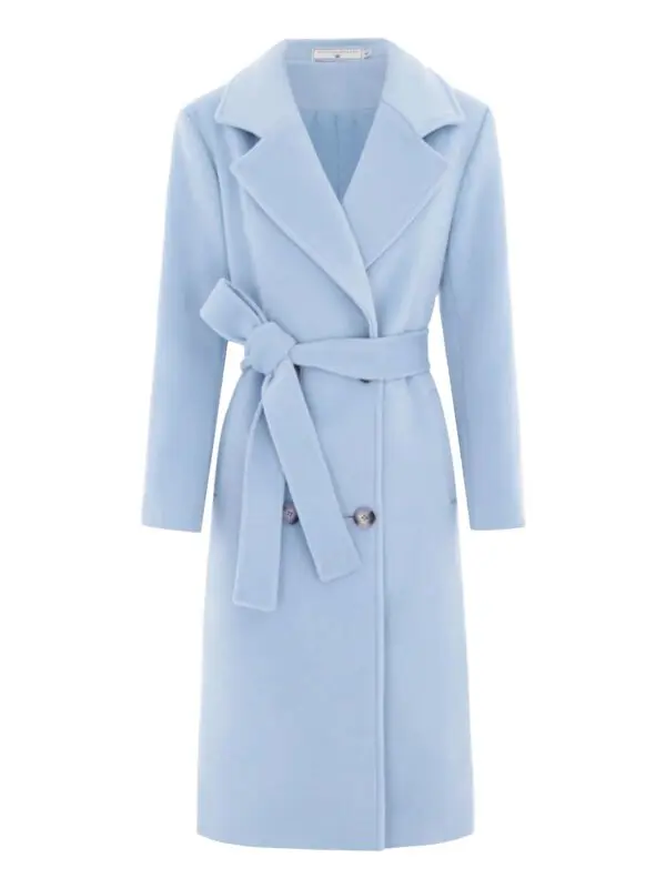 HORTONS ENGLAND Highgrove Cashmere Blend Coat - Blue
