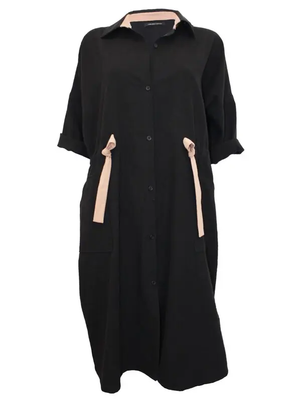 JOELEEN TORVICK Shiloh Shirt Dress By - Black