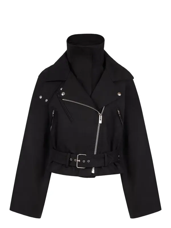 Alaïa Layered Biker Jacket - Clear