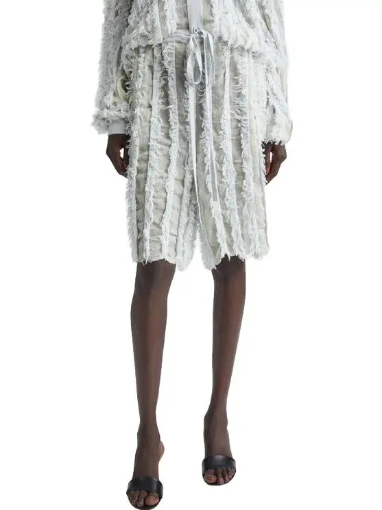 ZANKOV Fringe Shorts - Oyster