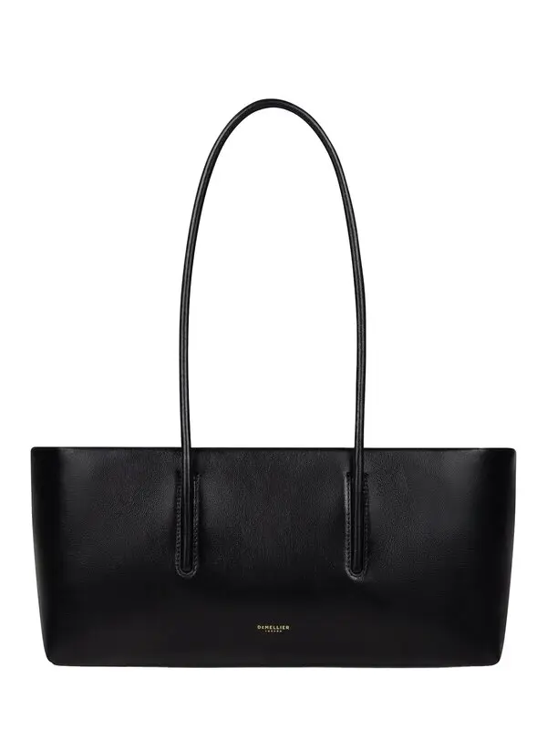 DEMELLIER The Stockholm Shoulder Bag - Black Fine Grain