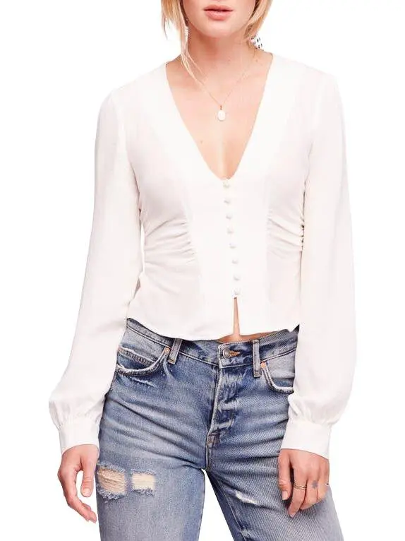 Free People Maise Top - Ivory