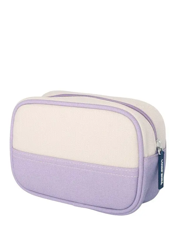 LANDS' END Medium Rectangular Travel Dopp Kit - Lilac