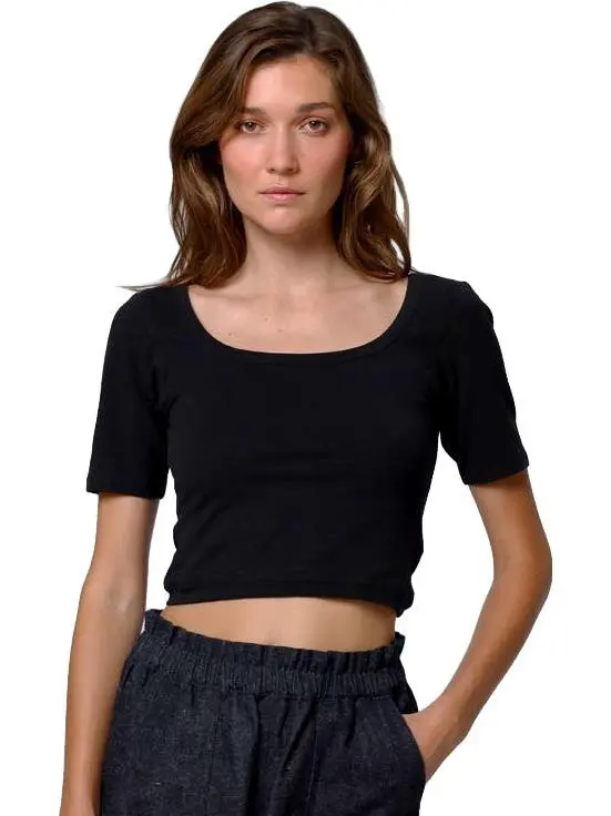 JUANA Classics Squareneck T-shirt - Black