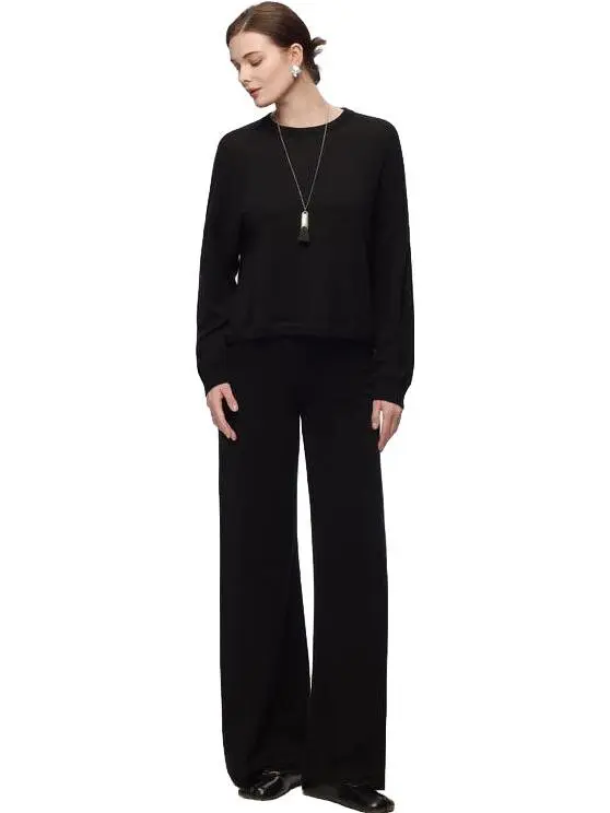 JUANA Nilo Knitted Pull-on Pants - Black