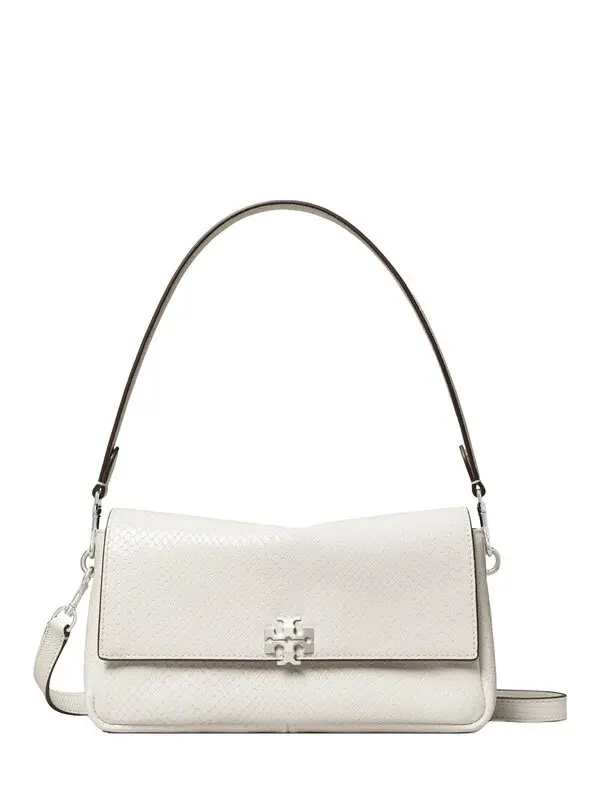 Tory Burch Small Charlie Shoulder Bag - Light Gray