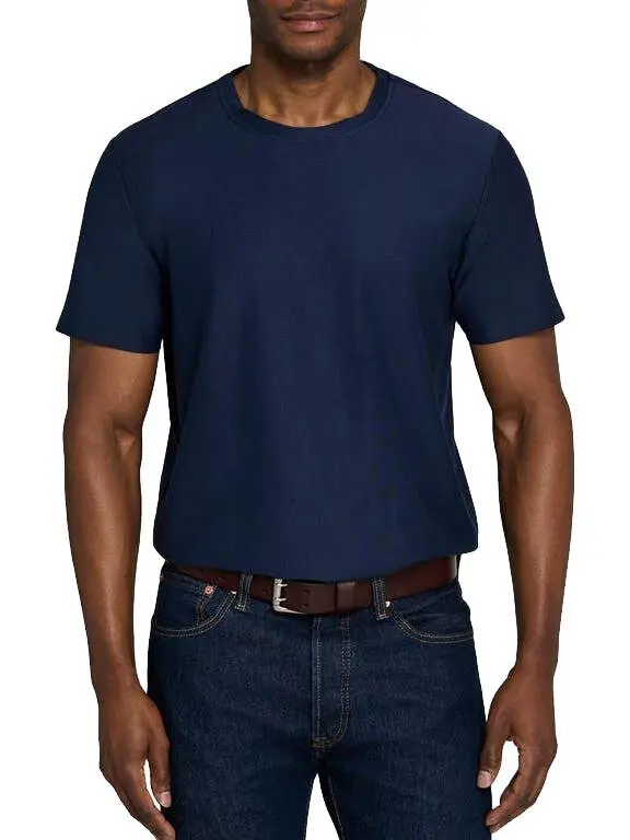 BROOKLYN BRIGADE Solid Mapleton Luxe Cross Dyed T-shirt - Navy