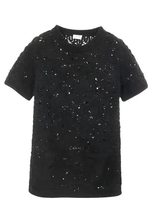 Celine Crew Neck Mini Dress - Black