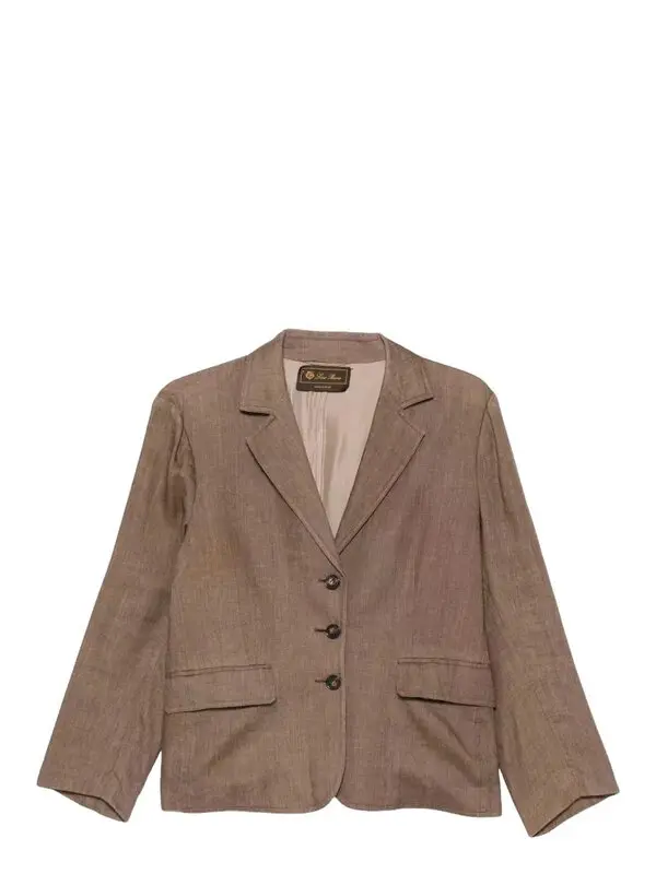 Loro Piana Notched Lapel Single-breasted Jacket - Brown
