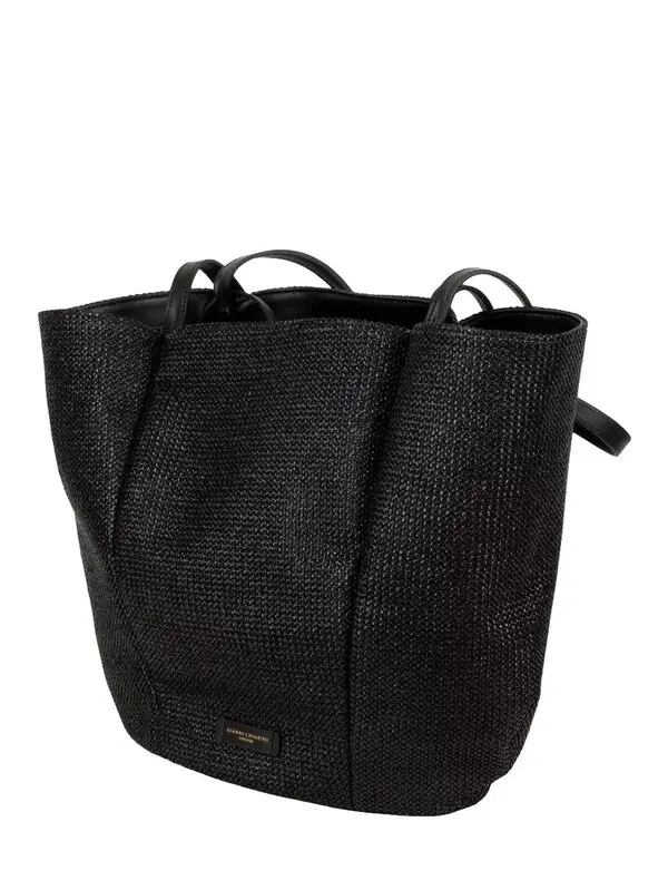 GIANNI CHIARINI Woven Tote Bag - Black