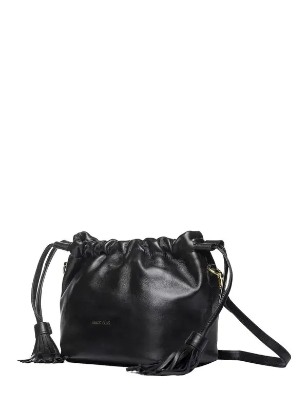 MARC ELLIS Phiona Drawstring Clutch Bag - Black