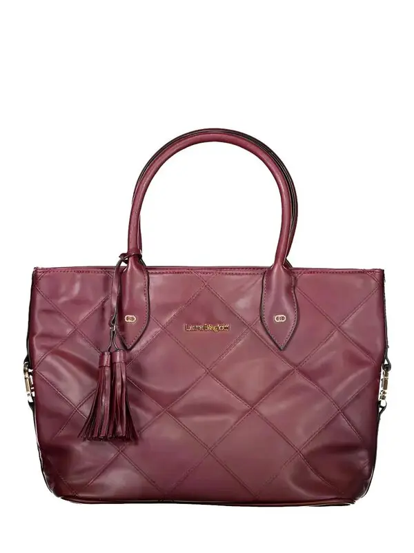 LAURA BIAGIOTTI Logo Plaque Tote Bag - Red