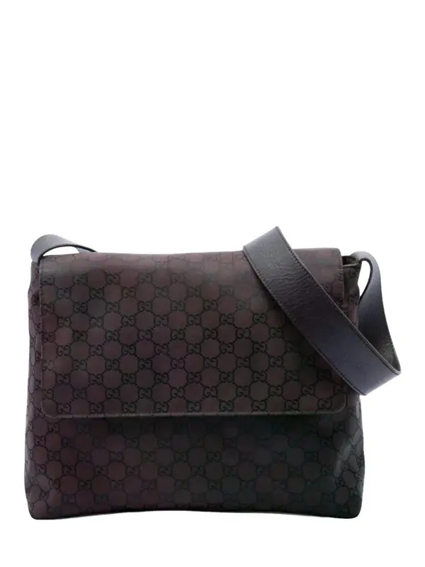 Gucci Gg Nylon Crossbody Bag - Brown