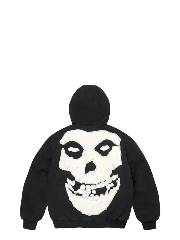 Supreme The Misfits Skull-patch Hoodie - Black