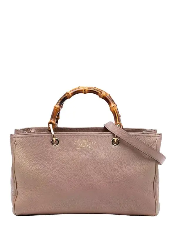 Gucci Bamboo Shopper Satchel - Pink