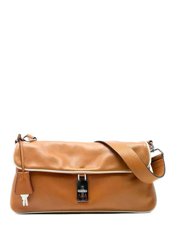 Prada Leather Shoulder Bag - Brown
