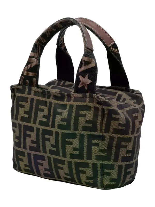 Fendi Zucca Canvas Handbag - Brown