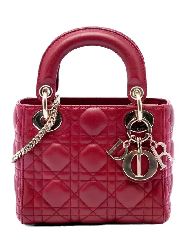 Dior Mini Lady Satchel - Red