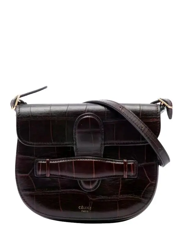 Celine Mini Symmetrical Crossbody Bag - Brown