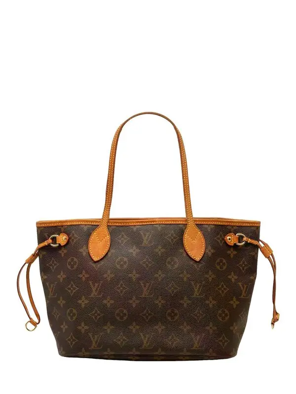 LOUIS VUITTON Monogram Neverfull Pm Tote Bag - Brown