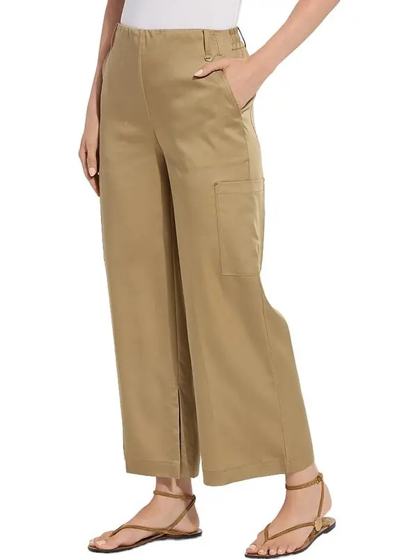Lyssé Cargo Ankle Pants - Raw Umber