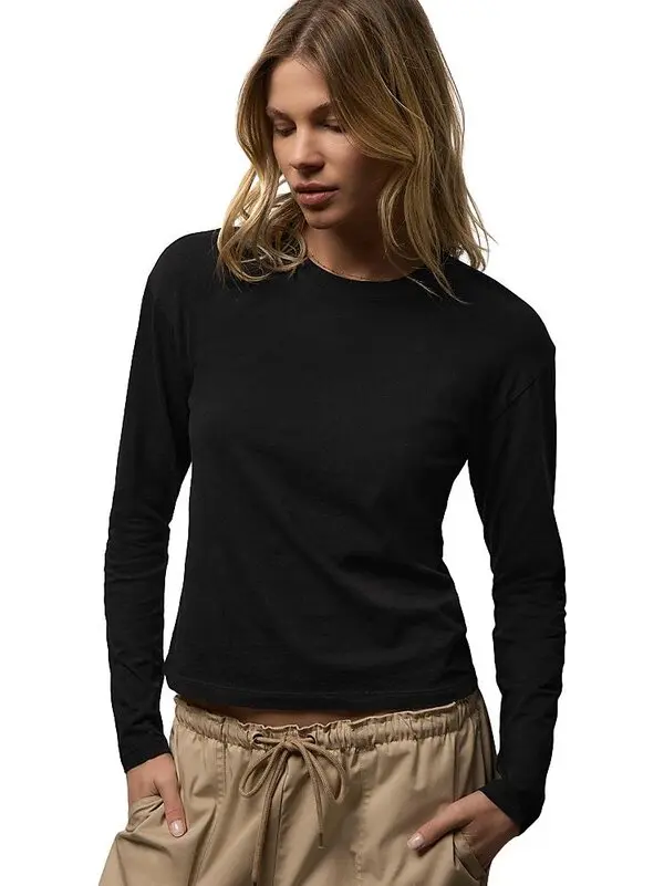 JAMES PERSE Vintage Boxy Tee Mid-weight Cotton - Black