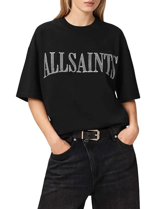 ALLSAINTS Dash Etta Tee - Washed Black