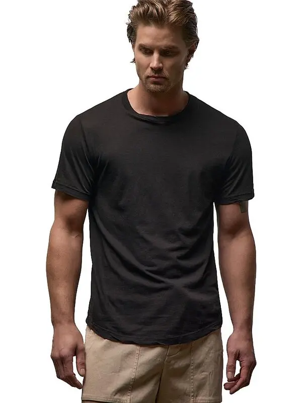 JAMES PERSE Clear Jersey Crewneck Tee - Black
