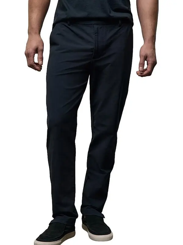 JAMES PERSE Slim Fit Performance Stretch Cotton Blend Golf Trousers - Deep