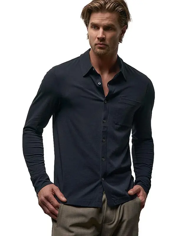 JAMES PERSE Clean Finish Jersey Shirt - Deep