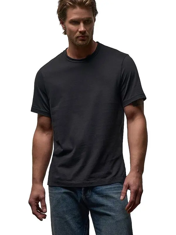 JAMES PERSE Heavy Luxe Jersey Crew Tee - Black