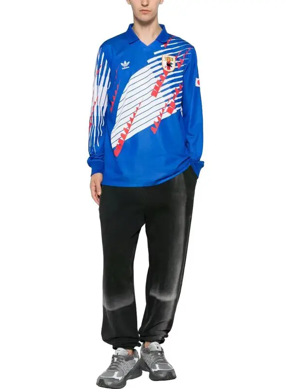 Adidas Graphic-print Long-sleeve T-shirt - Blue