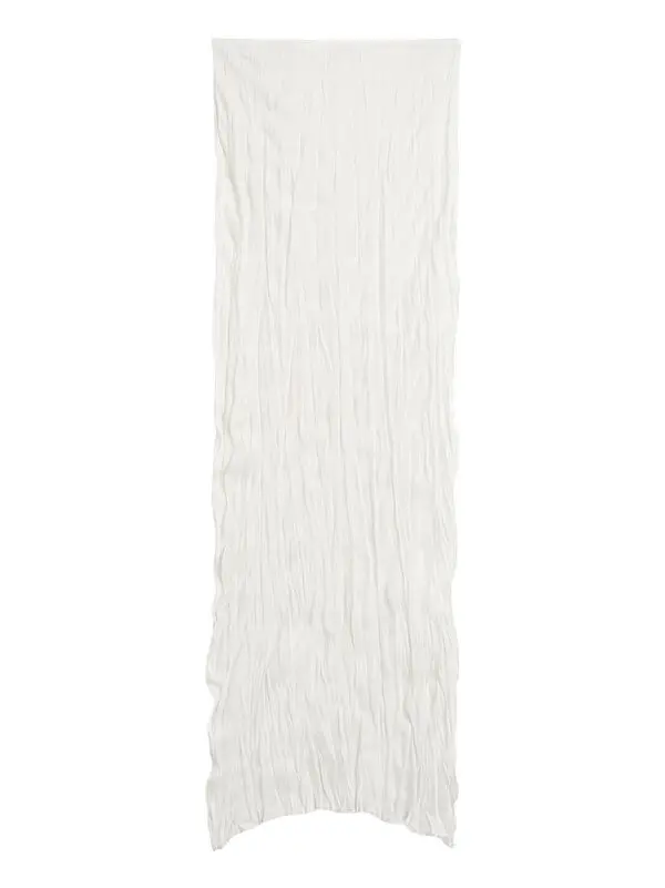 TOTEME Crinkled Knit Skirt - White